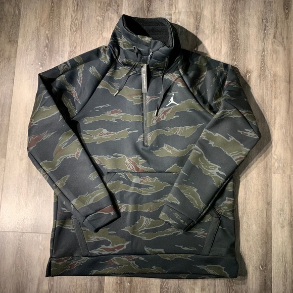 Nike | Jackets & Coats | Nike Jordan Flight Camo Anorak Half Zip ...
